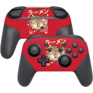 mightyskins skin compatible with nintendo switch pro controller - ramen kawaii | protective, durable, and unique vinyl decal wrap cover | easy to apply, remove, and change styles | made in the usa