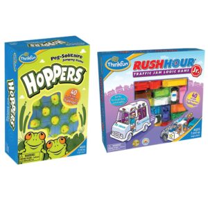 thinkfun 5043 rush hour jr. hoppers bundle, multi