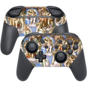 mightyskins skin compatible with nintendo switch pro controller - last judgement | protective, durable, and unique vinyl decal wrap cover | easy to apply, remove, and change styles | made in the usa