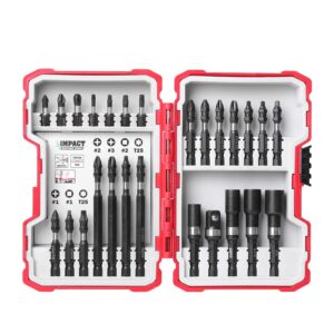 protorq impact driving accessory set, 26-piece,industrial strength, 1/4" hex shank