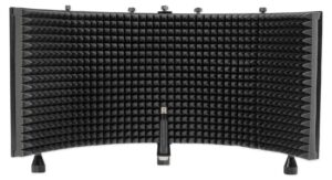 rockville rockshield 3 large studio mic isolation shield w/sound dampening foam