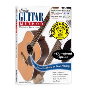 emedia guitar method v6 - special edition with 170+ additional lessons - learn at home