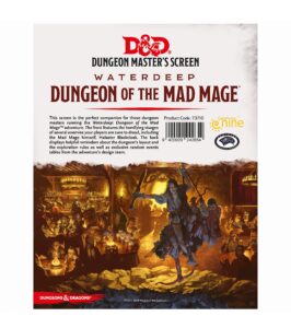 gale force nine dungeon of the mad mage - dm screen, multicolor (gfn73710)