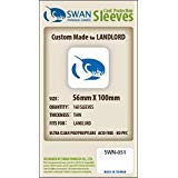 swan card sleeves: 56x100 mm landlord - 160 per pack