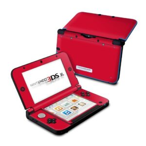 solid state red - decalgirl sticker wrap skin compatible with nintendo original 3ds xl