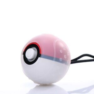 silicone grip case for poke ball plus controller, accessories rubber skin protective cover case compatible with nintendo switch pokemon lets go pikachu lets go eevee poke ball plus - clear