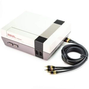 nes 24k gold-plated av cable simulated stereo audio video cord nintendo system