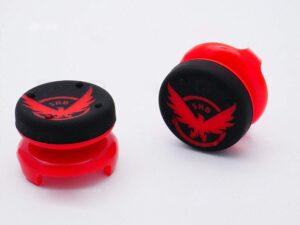 silicone analog extenders thumb grip stick cap cover joystick cap thumbstick cover heighten rocker cap for playstation 4 ps4 xbox 360 ps3 (red)