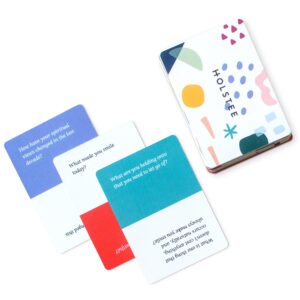 holstee reflection cards - a deck of 100+ questions to spark meaningful connections and conversations