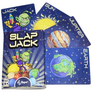 regal games slap jack card game for kids ages 4 5 6 7 8 9+ | funny travel board game for families (1 pack)