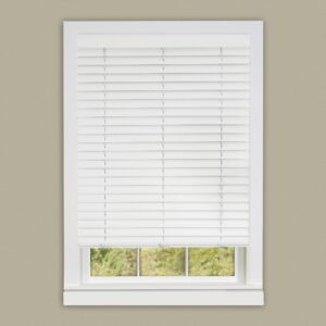 powersellerusa achim home furnishing cordless gii luna 2" slat white venetian window blinds 32" w x 64" l