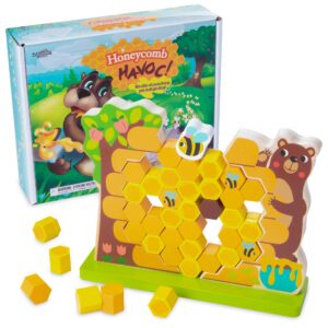 honeycomb havoc!|children's tabletop dexterity board game for kids and toddlers|developmental kids game|quick 10 minute game