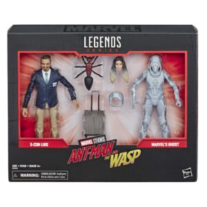 marvel legends series ant-man & the wasp 6"-scale movie-inspired x-con luis ghost collectible action figure 2 pack