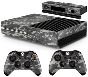 gizmoz n gadgetz xbox digital camo console skin decal sticker + 2 controller skins compatible xbox one & kinect