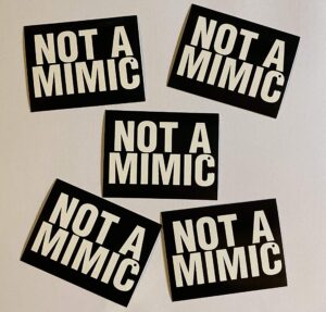 not a mimic stickers - roleplaying games rpg