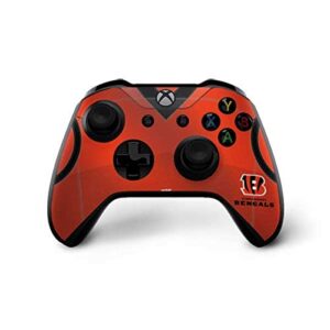 skinit decal gaming skin compatible with xbox one x controller - officially licensed nfl cincinnati bengals team jersey design