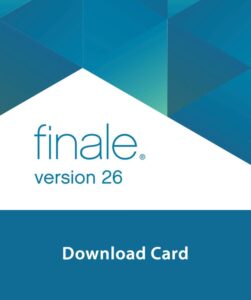 makemusic finale 26 music notation software download card