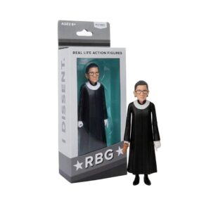 fctry ruth bader ginsburg political action figure - rbg collectible, novelty figurine 2024 - rbj bobblehead-inspired gifts & souvenirs - gag gift, funny idea - office desk accessories