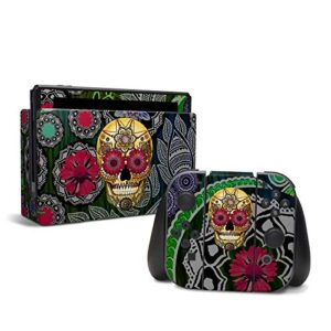 sugar skull paisley - decal sticker wrap - compatible with nintendo switch