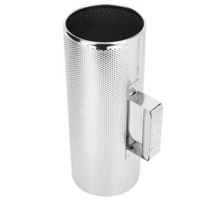 alomejor professional guiro, 5 x 12.8'' stainless steel guiro shaker with scraper percussion instrument