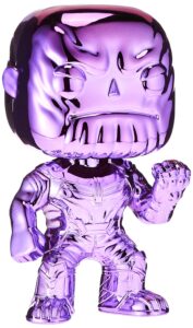 avengers funko pop marvel: infinity war - thanos - purple chrome - walmart exclusive