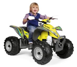 peg perego polaris outlaw citrus, 12 volt ride on, citrus