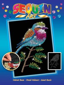 sequin art lilac breasted roller design from the blue range 28 x 37 cm, multicolor (5528913)