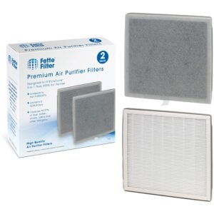 fette filter -3-in-1 replacement filter compatible with pure enrichment purezone air purifier compare to part # peairfil (2-pack)