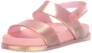 mini melissa baby-girl's mini cosmic sandal slipper, rose gold, 5 medium us toddler