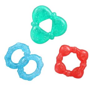 bright starts gel-filled 3 pack - bpa free - chillable teething toy, ages 3 months +