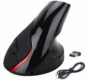 2.4g wireless ergonomic vertical mouse 800/1200 / 1600dpi, 5 buttons (purple)