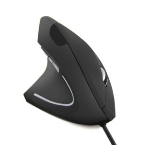 fly way left handed mouse,ergonomic vertical usb wired mouse 800/1200/1600 dpi optical 6 buttons gaming mice for pc laptop computer desktop mac (left hand)