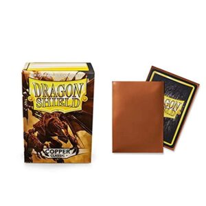 dragon shield classic copper standard size 100 ct card sleeves individual pack …