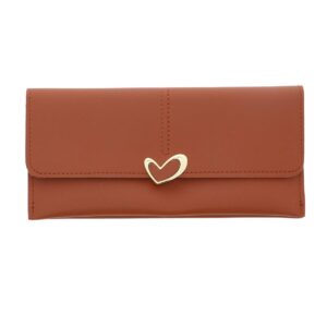 li'shay wallet with heart closure-yellow brown