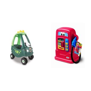 little tikes cozy coupe dino and cozy pumper - bundle