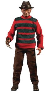 mezco one: 12 collective: a nightmare on elm street: freddy krueger action figure, multicolor