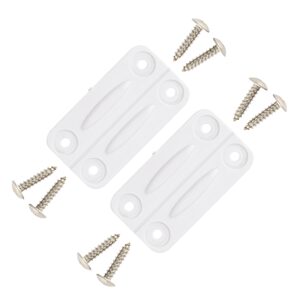 neverbreak parts - 2 pack white igloo cooler hinges replacement with screws | high strength igloo cooler replacement parts | igloo parts kit for ice chests