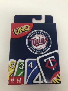 uno cards minnesota twins