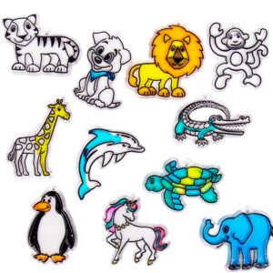 yes made by me animal suncatcher refill pack 12 pk by horizon group usa, multicolor, one size