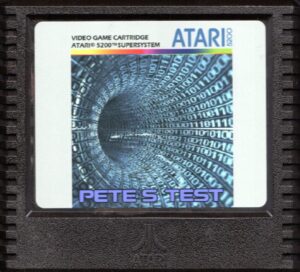 pete's test cart atari 5200