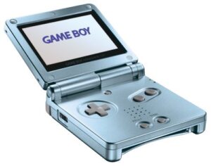 game boy advance sp pearl blue (renewed)