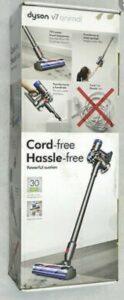 dyson v7 animal cordless hepa stick vacuum cleaner with bonus tools, iron (renewed)