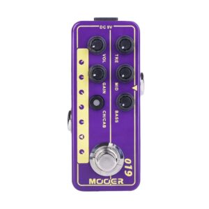 mooer guitar digital micro preamp (019 uk gold plx)