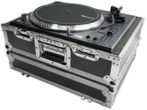 harmony audio hc1200e flight foam lined dj 1200 size road turntable custom case