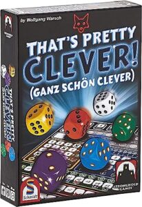 stronghold games ganz shon clever (that's pretty clever)