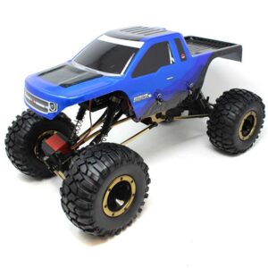 redcat racing everest-10 electric rock crawler with waterproof electronics, 2.4ghz radio control (1/10 scale), blue/black