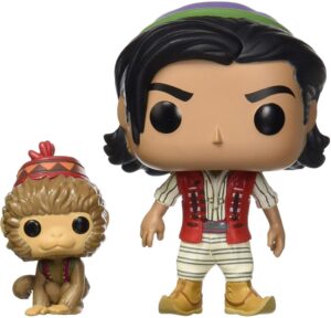 funko pop! disney: aladdin live action - aladdin with abu, multicolor, us one-size