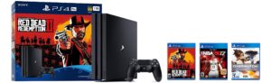 2018 playstation 4 pro 1tb console - red dead redemption 2 + overwatch legendary edition + nba 2k17 bundle ( 3 - items )