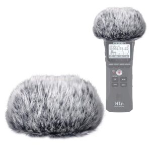 sunmon h1n microphone windscreen muff suitable for zoom h1n handy portable digital recorder to reduce noise