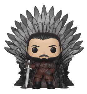 funko pop! deluxe: game of thrones - jon snow sitting on iron throne